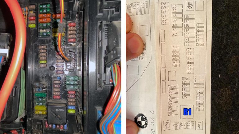 BMW 5 Series F10, F11 fuse, relay panel location & diagram (explanation)